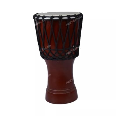 Solid Metalic Red African Djembe Drum Bongo Wood Good Sound | Reverb