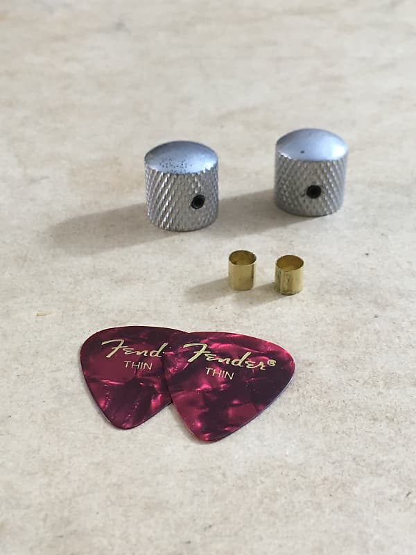 52 Style Dome Relic Knobs For Fender Tele P Bass Vintage Spec | Reverb