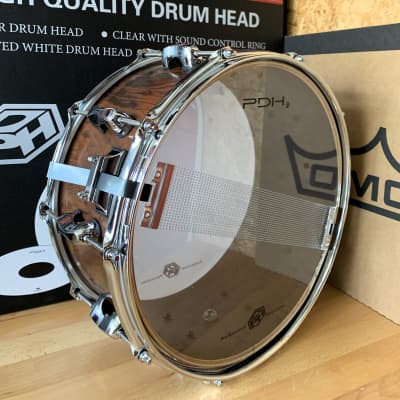 Snare Drum - J&J Custom DrumWorks Walnut Burl Wood Artisan | Reverb