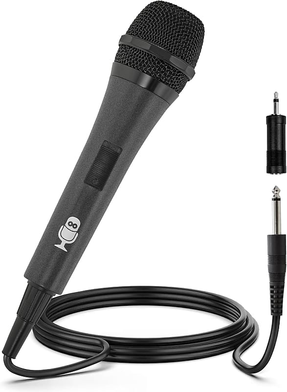 Wired Microphone for Karaoke, (Black) - Unidirectional | Reverb
