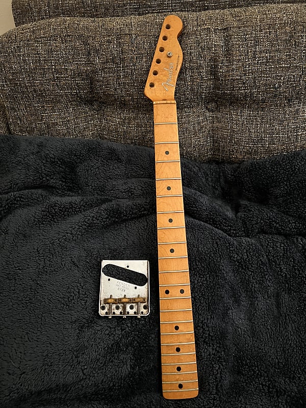 Original Fender Broadcaster Neck (refinish) 1951 and Bridge | Reverb