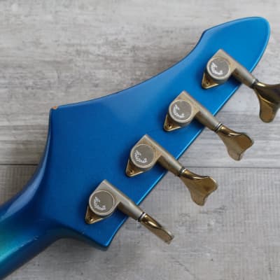 1984 Aria Pro II ZZB-Custom Explorer Bass (Metallic Blue | Reverb