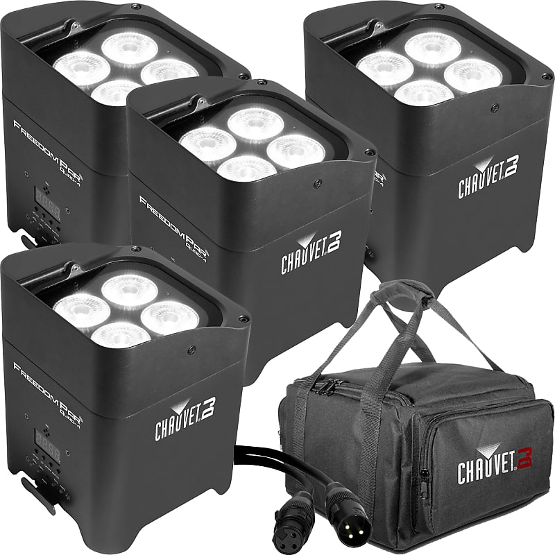 Chauvet Freedom Par Quad-4 LED Par Lighting Fixtures (4-Pack) | Reverb