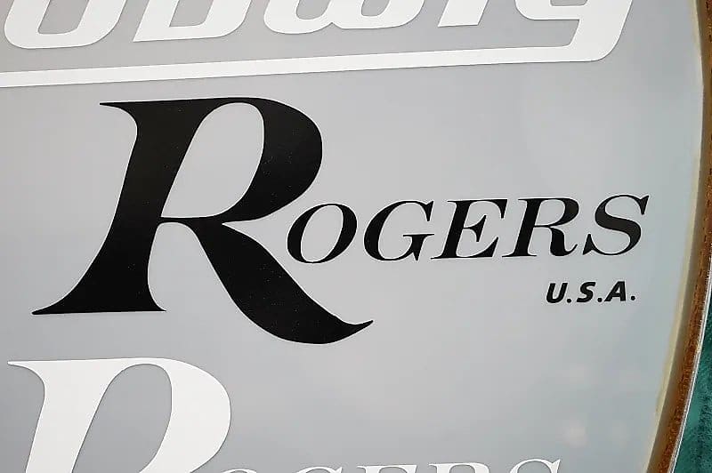 Rogers Black 60's 70's 80's style Logo Sticker/Decal (Hi | Reverb