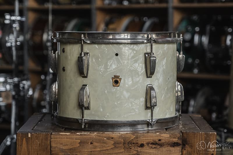 WFL 1950s Rack Tom in White Marine Pearl - 9x13 | Reverb