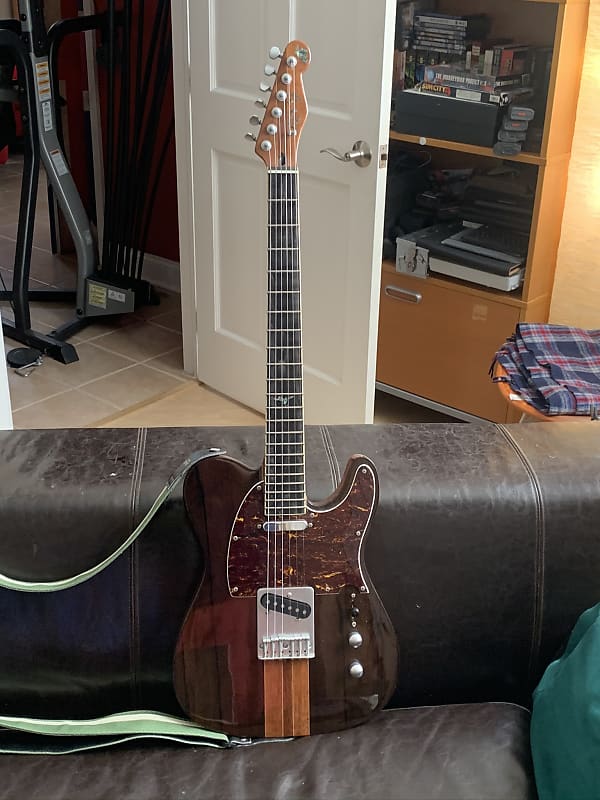 RWG Raven West Telecaster Neck Thru Custom Features | Reverb UK