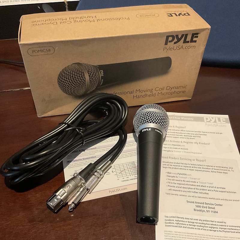 PYLE Professional Moving Coil Dynamic Microphone PDMIC58 - | Reverb