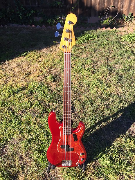 Fender Precision P Bass 1965 Candy Apple Red | Reverb