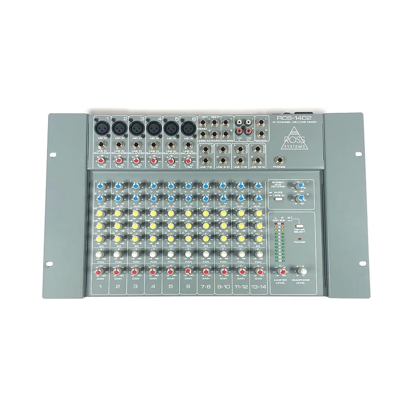 Ross Systems RCS-1402 14 Channel Mic/Line Mixer 90's | Reverb Canada