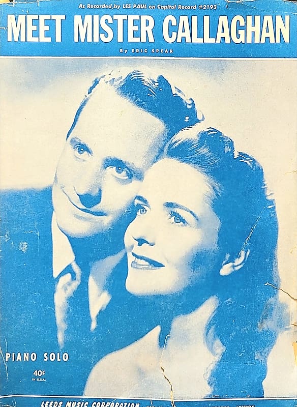 USED/VINTAGE SHEET MUSIC - Meet Mister Callaghan - Piano | Reverb