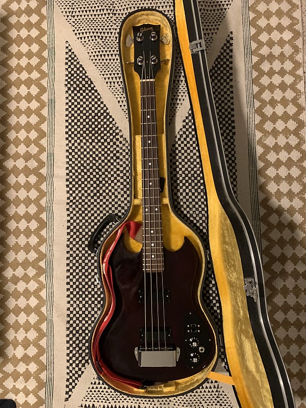 Gibson SB-350 Bass 1976 Dark Red | Reverb