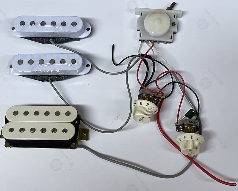 Yamaha Pacifica SSH Pickups Set with Wiring Harness, Pots, | Reverb
