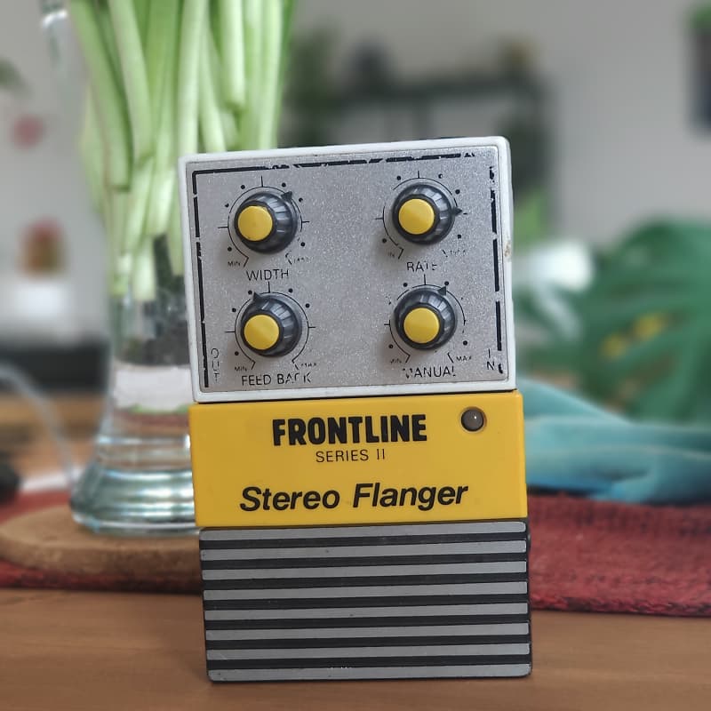 Frontline Series II Stereo Flanger 1980s Yellow/White | Reverb UK