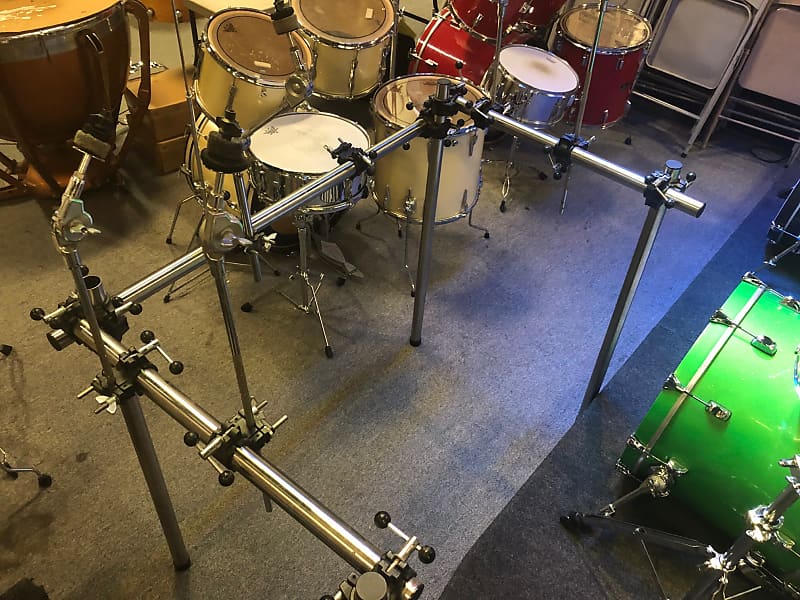 Tama Power Tower Rack System 1990's brushed chrome | Reverb