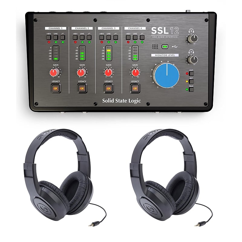 Solid State Logic SSL 12 USB Audio Interface Bundle with | Reverb