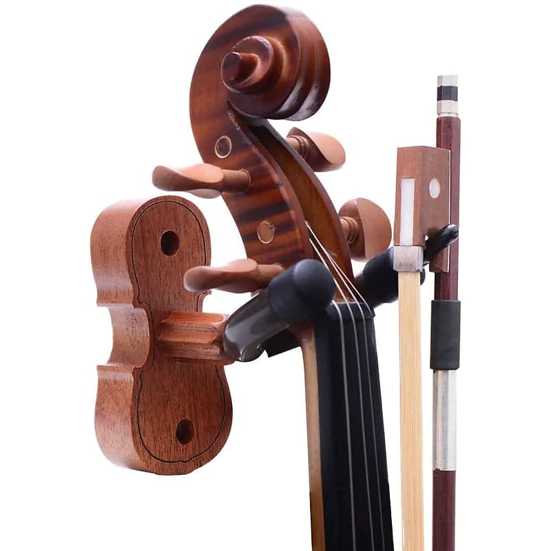 Violin Wall Mount Violin Hanger Mahogany Violin Viola Stand | Reverb