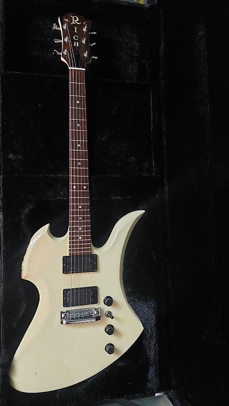 BC Rich Mockingbird NJ Neck Through 1980/1981 - Vintage White | Reverb