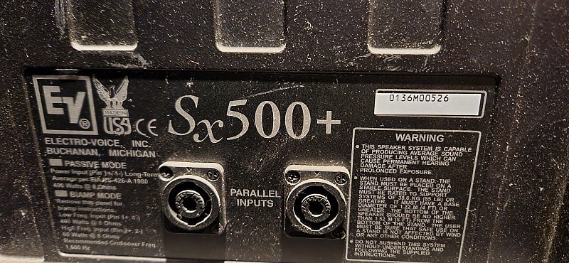Electro-Voice EV Sx500+ (ElectroVoice) 400w PA 15" woofer | Reverb