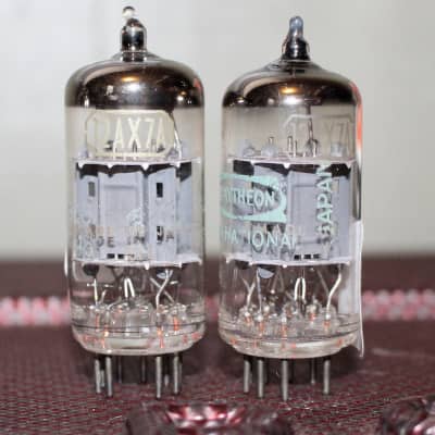 1960s Amperex Silvertone 12AX7 / ECC83 Matched Pair Vintage | Reverb