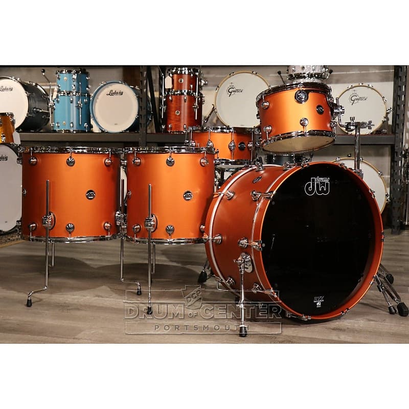 DW Performance 5pc Drum Set 24/13/16/18/14 Hard Satin | Reverb