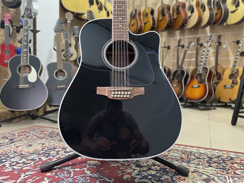 Takamine GD38CE BLK Black - 12 Strings | Reverb