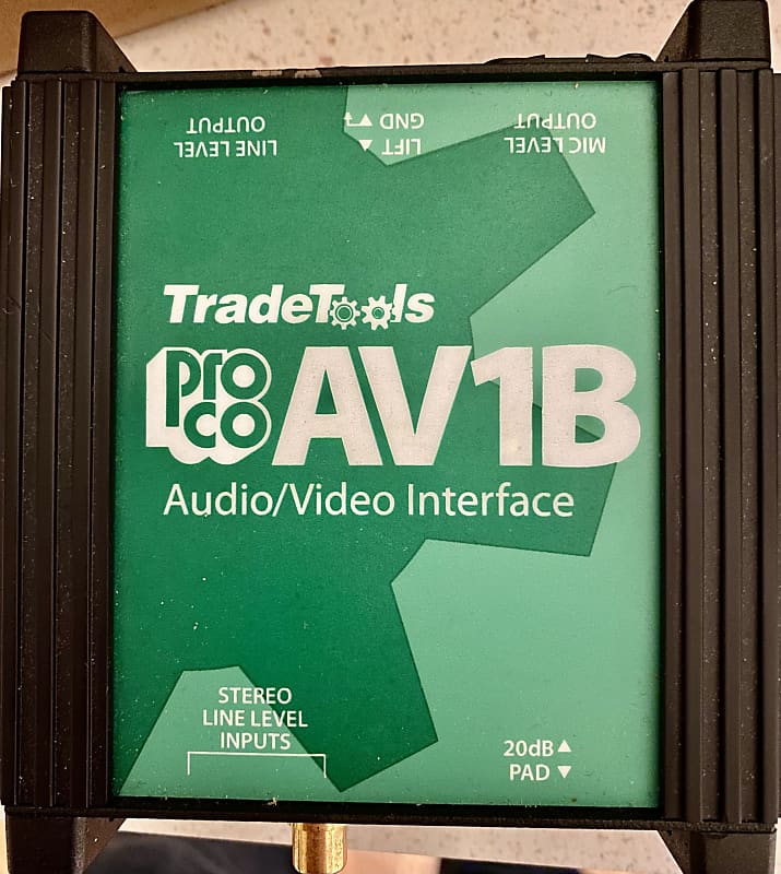 Pro Co AV1B 1-channel Passive A/V Direct Box | Reverb