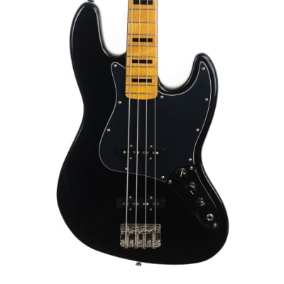 Squier Classic Vibe 70s Jazz bass, maple neck, black electric | Reverb