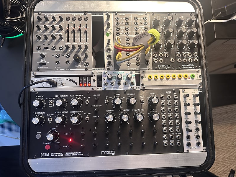Eurorack drum machine with Moog DFAM - Custom | Reverb