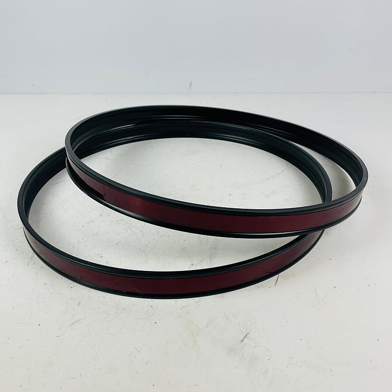 20" Red CB Drums Metal Bass Drum Hoops For Kick Drum | #1695 | Reverb