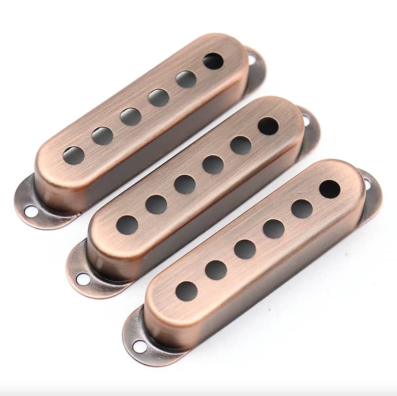 3pcs Copper Red Brass Materiel Strat Style Guitar Pickup | Reverb