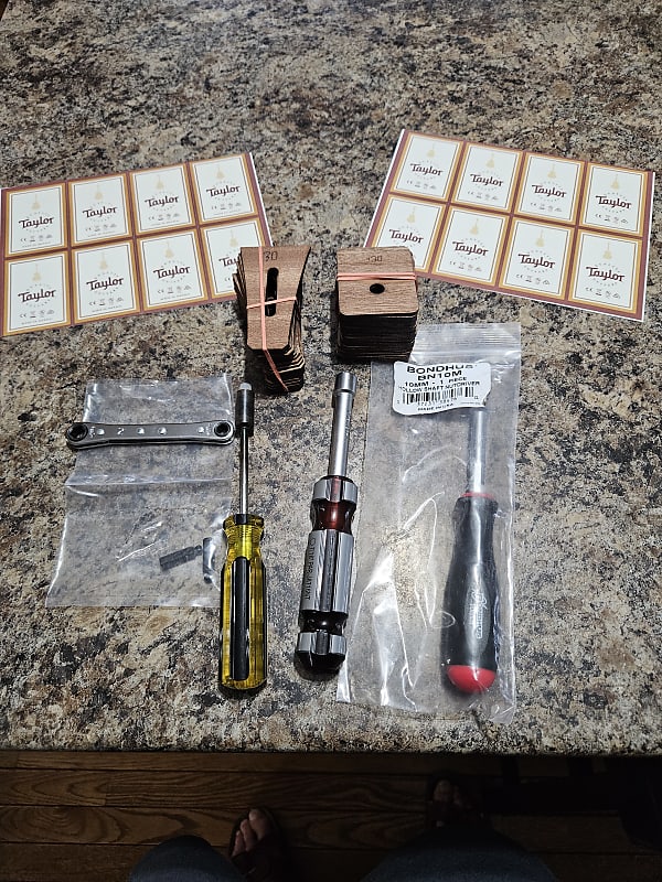 Taylor Neck shims and tool kit 2022 | Reverb