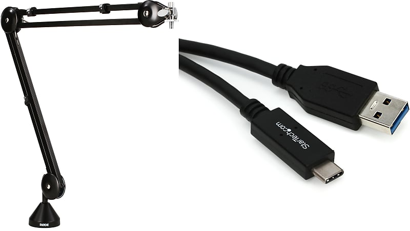 Rode PSA1 Desk-mounted Broadcast Microphone Boom Arm Bundle | Reverb