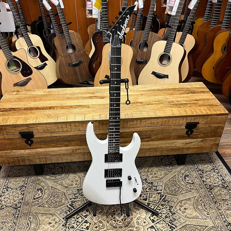 Jackson JS12 Dinky 2022 - Gloss White | Reverb