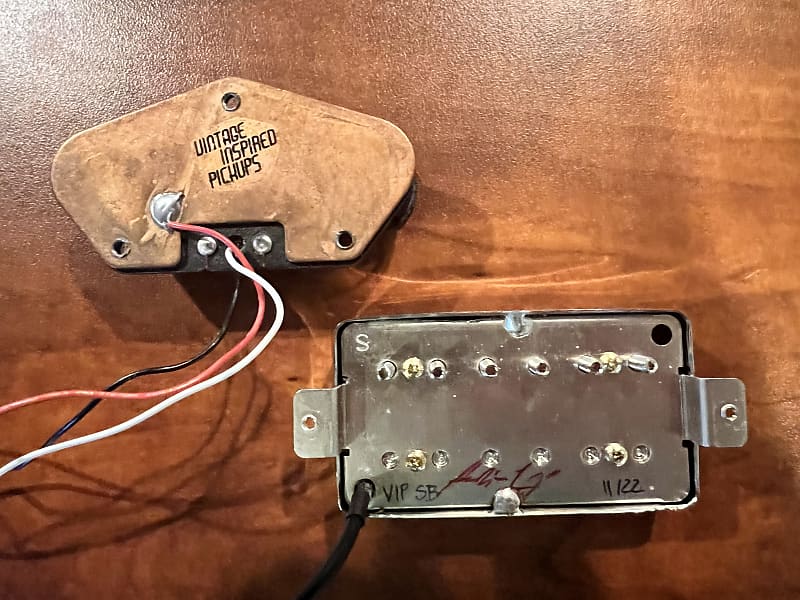 Vintage Inspired Pickups Humbucker Telecaster Set - Chrome | Reverb