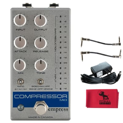 Empress Bass Compressor Pedal, Blue w/ Power Supply, Patch | Reverb