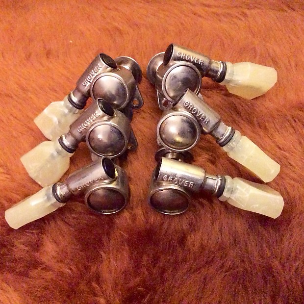 Grover 3 x 3 pearl button Patent USA custom tuners c | Reverb UK