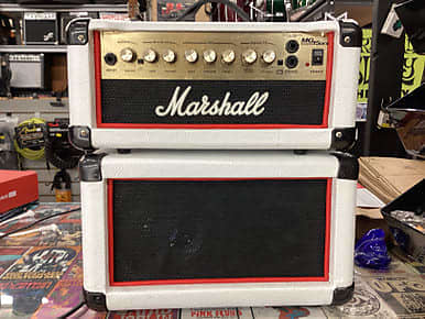 Marshall Custom mini stack with white and orange wrap 2024 - | Reverb