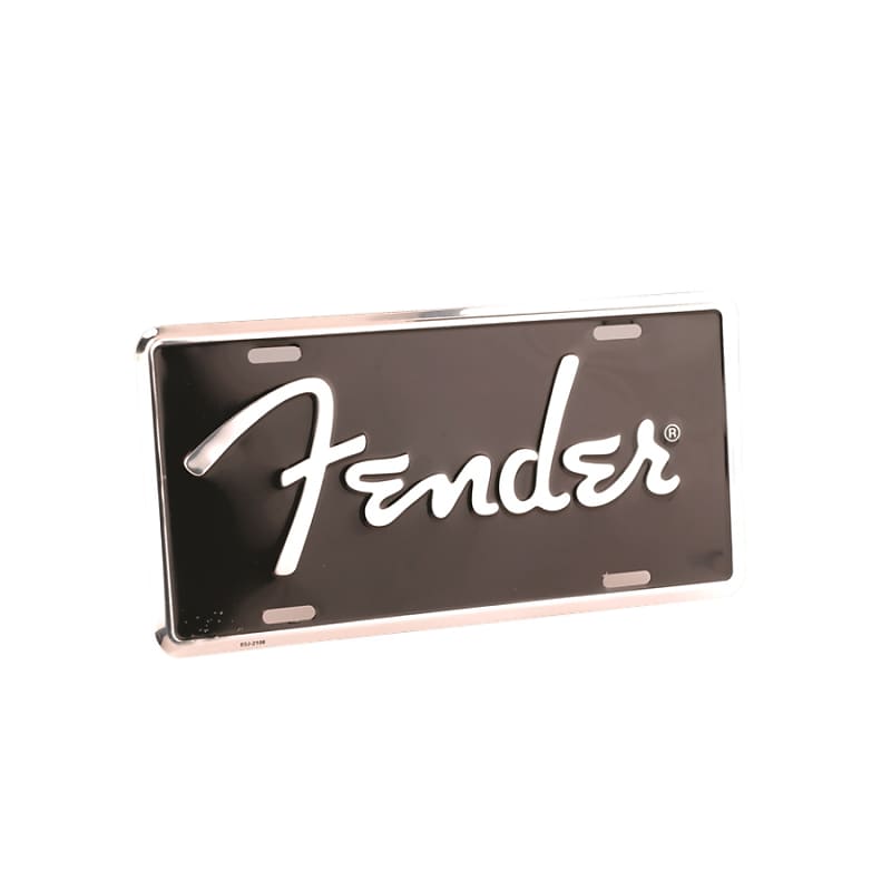 Fender Logo License Plate Collectible Logo License Plate | Reverb