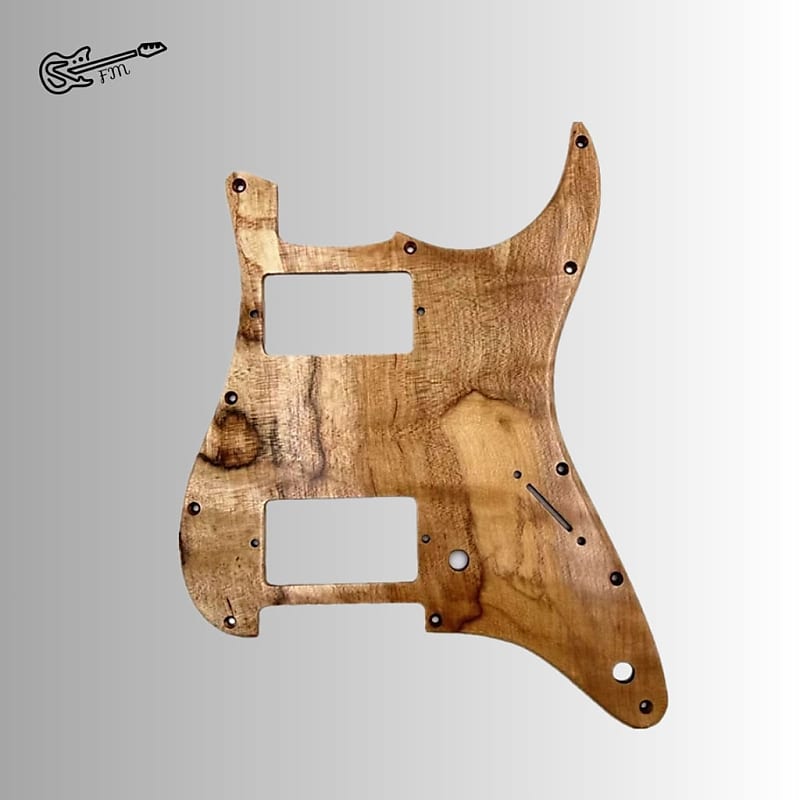 Maple Wood 1 Custom Wooden Strat Style Pickguard HH | Reverb