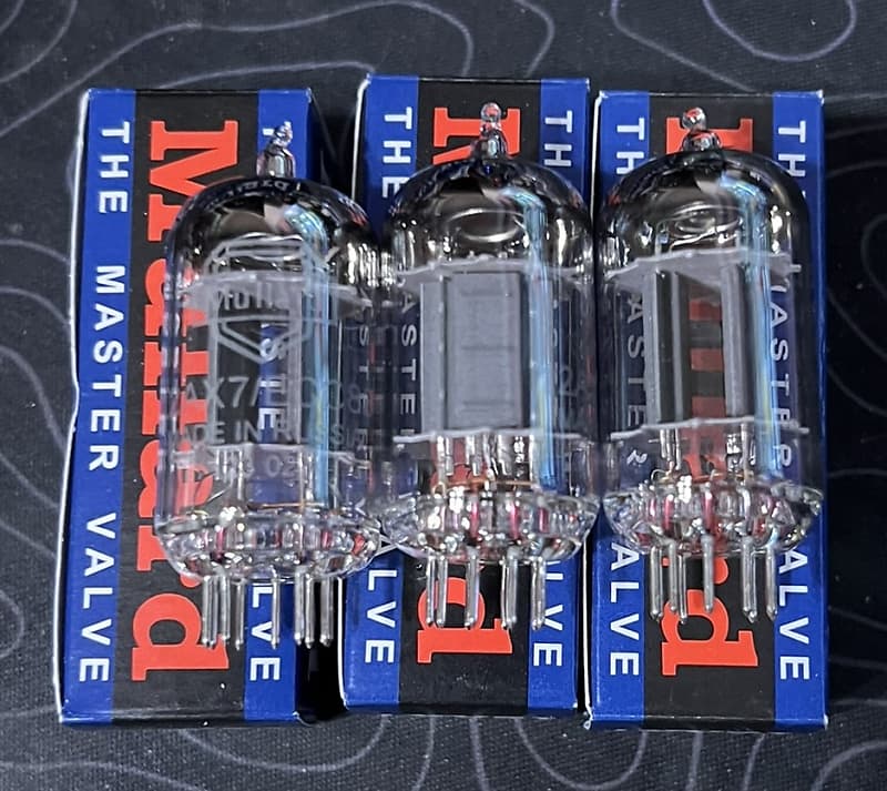 3x Mullard 12AX7 Tubes 2020s | Reverb