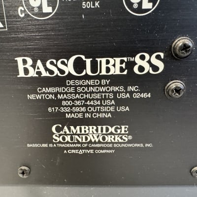 Cambridge Soundworks BassCube 8S Subwoofer Bass Home Theater | Reverb