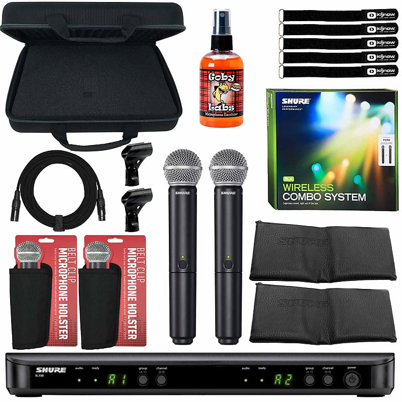 Shure BLX288/PG58 Dual Wireless Microphone System w PG58 Mics | Reverb