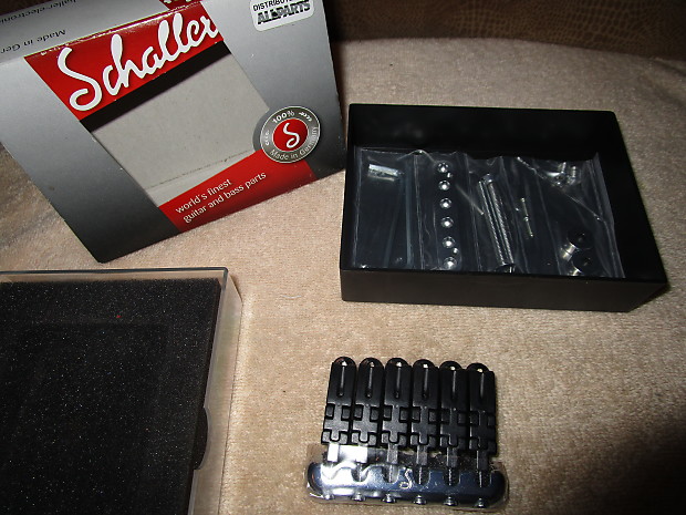 nib Schaller Hannes 6 Guitar Bridge chrome | Reverb