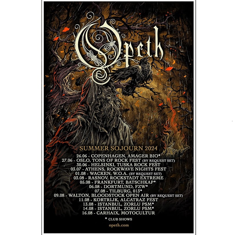 OPETH Summer EU Tour 2024 Ltd Ed New RARE Poster! Progressive | Reverb
