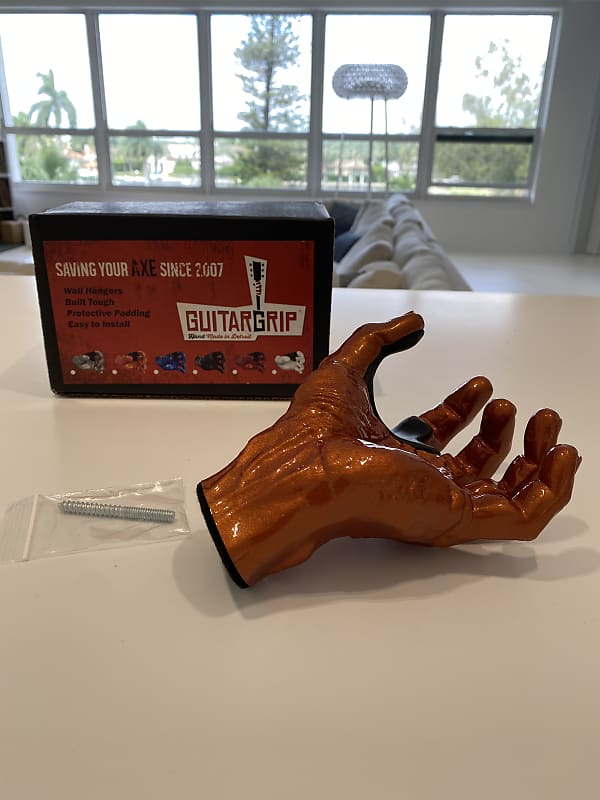 Guitar Grip Standard LEFT-Handed Guitar Hanger 2015 Bronze | Reverb