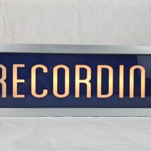 RECORDING Warning Light - Metallic/Blue | Reverb