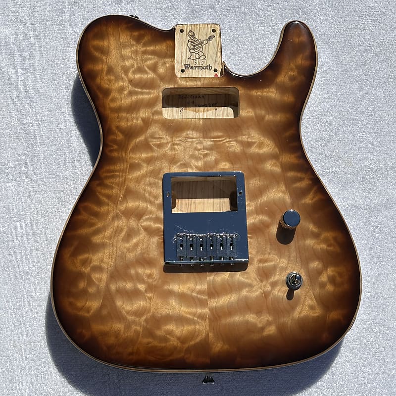 Warmoth Telecaster Tele Body - Gorgeous Quilted Maple Top | Reverb