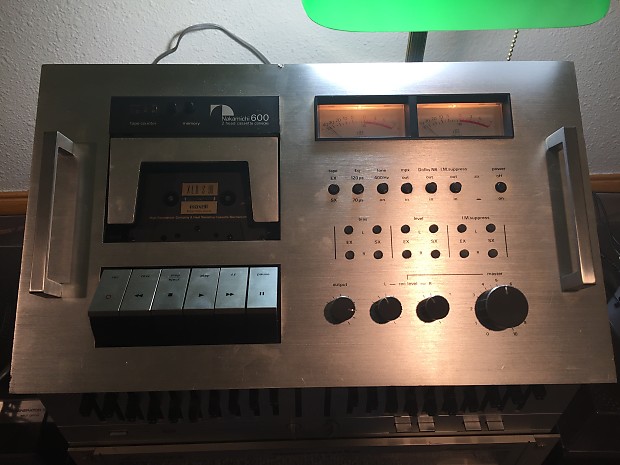 Nakamichi 600 dual head stereo cassette deck 1975 Silver Face | Reverb