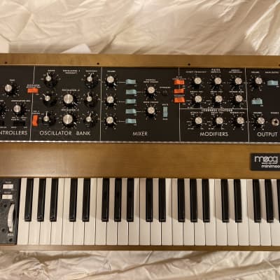 Moog Minimoog Model D Walnut Limited Edition Reissue 2018 | Reverb