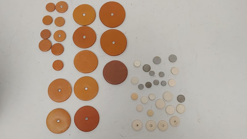 Lot of New Old Stock Woodwind Pads - Sax Clarinet Flute | Reverb